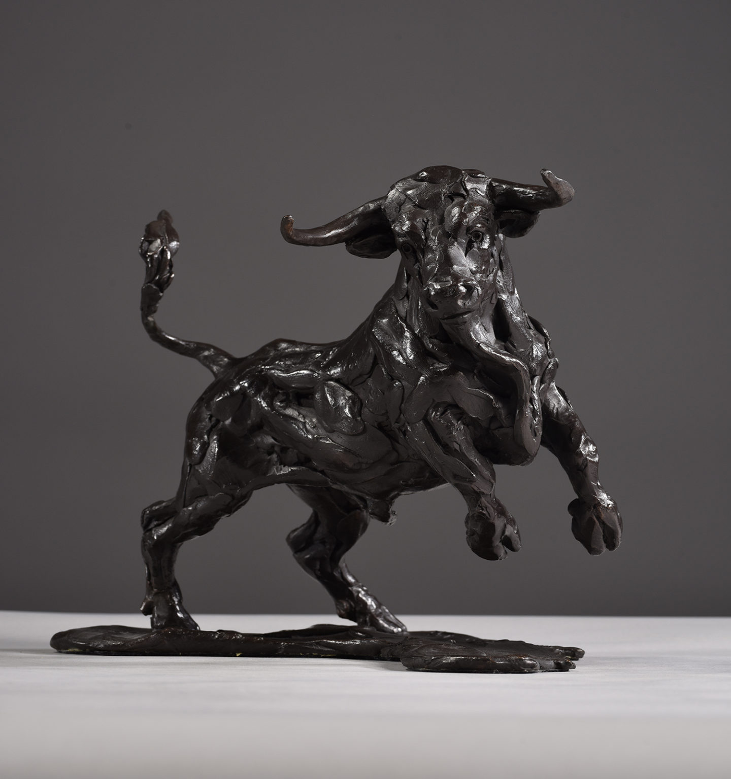 Hamish Mackie's Bull Relief sculpture in bronze