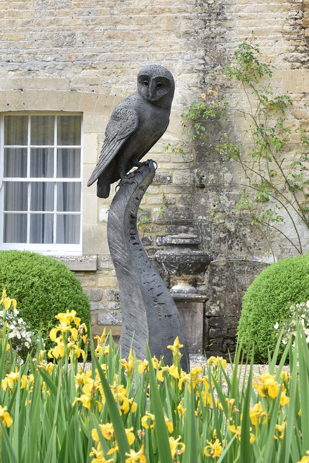 Bronze owl sculpture by Hamish Mackie
