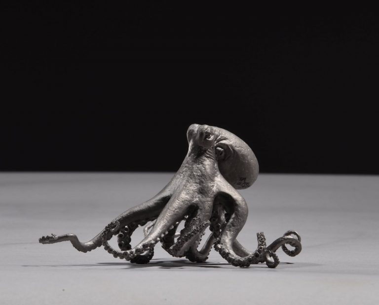 Hamish Mackie's Octopus Titanium sculpture