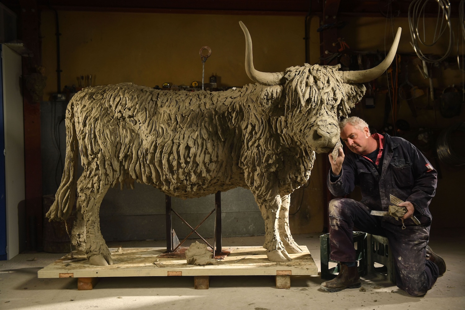 Hamish Mackie's Highland Cow sculpture